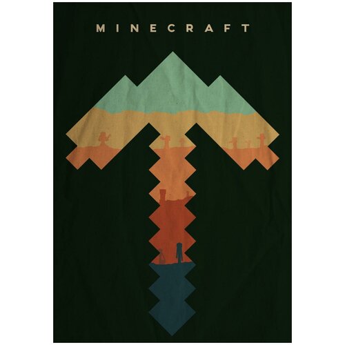 Постер / Плакат / Картина Minecraft 60х90 см в подарочном тубусе