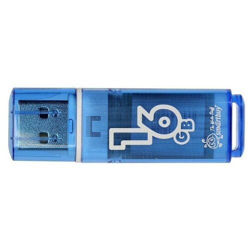 Флэш-диск USB 16Gb SmartBuy Glossy, USB2.0, синий (SB16GbGS-B), 25шт.