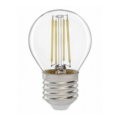 Лампа светодиодная филамент GLDEN-G45S-8W-230V-E27-4500K (6шт) General