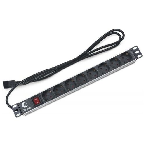 Блок розеток CABEUS PDU-8P-2IEC 8 роз 10А 250V шнур 2м