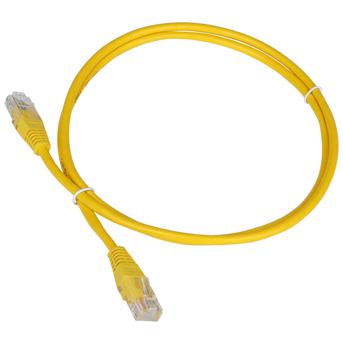 Патч-корд TWT TWT-45-45 RJ-45 (m) - RJ-45 (m) CAT5e U/UTP, 2 м, 1 шт., желтый