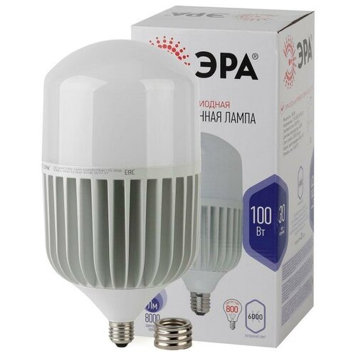 Лампа светодиодная высокомощная POWER 100W-6500-E27/E40 8000лм ЭРА Б0032090 (10шт. в упак.)