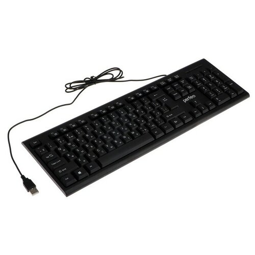 Клавиатура Perfeo "CLASSIC", проводная, мембранная, 104 клавиши, USB, чёрная