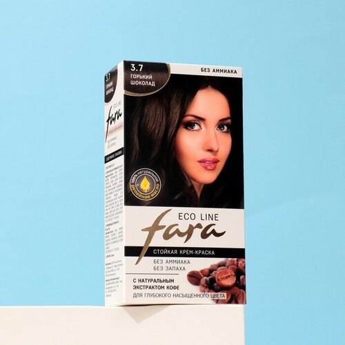 Fara Краска для волос FARA Eco Line 3.7 горький шоколад, 125 г