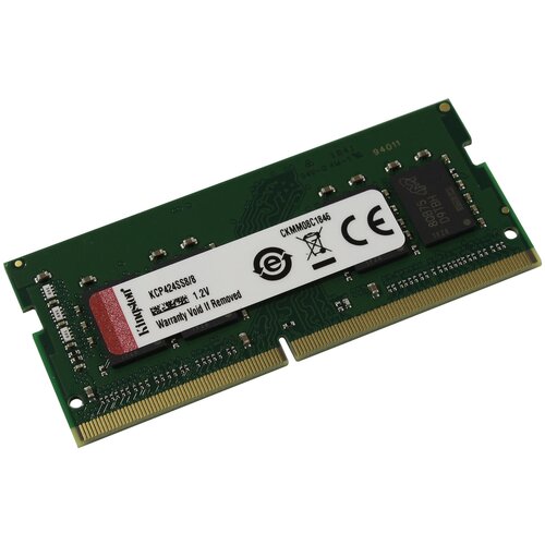 Оперативная память Kingston ValueRAM 8 ГБ DDR4 2400 МГц SODIMM KCP424SS8/8