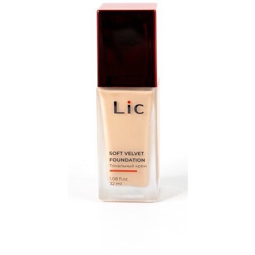 Lic Тональный крем Soft velvet foundation, 32 мл, оттенок: 03Y, 1 шт.