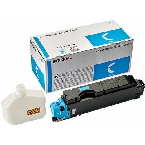 Лазерный картридж Integral TK-5140C голубой ресурс 5000 страниц для принтеров Kyocera