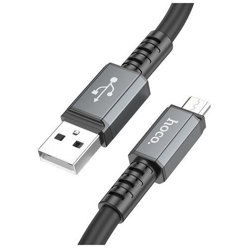 Кабель Hoco X85 Strength USB - Micro-USB, 1 м, 1 шт., черный