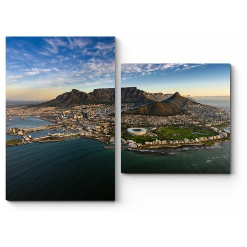 Модульная картина Потрясающая панорама Кейптауна 150x113