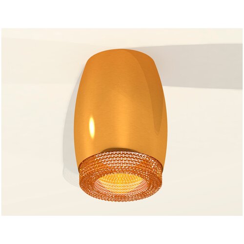 Комплект накладного светильника с композитным хрусталем XS1125011 PYG/CF золото желтое полированное/кофе MR16 GU5.3 (C1125, N7195)
