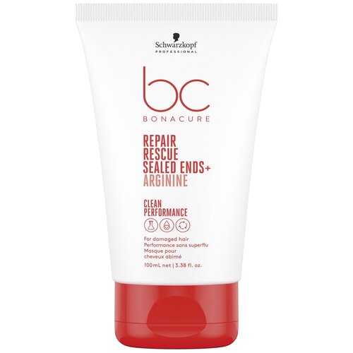 Schwarzkopf Professional BC Repair Rescue Sealed Ends+ Arginine Сыворотка для секущихся кончиков волос, 100 г, 100 мл, туба
