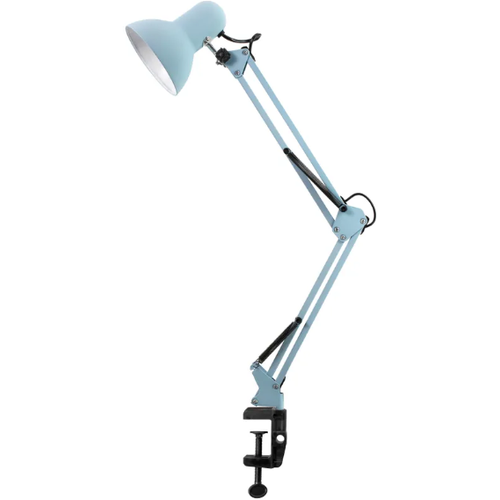Светильник настольный, Ultra Light, МТ2012 под лампу с цоколем Е27, на струбцине, голубая лазурь