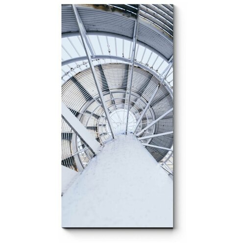 Модульная картина Стальная спиральная лестница90x180
