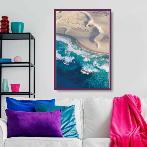 Постер Вид Сверху На Океан И Дюны Песка 60х90 см в тубусе ПолиЦентр
