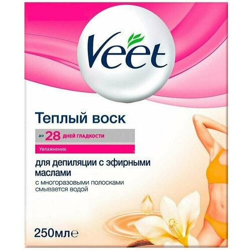 Veet / Воск для депиляции Veet Теплый с эфирными маслами 250мл 3 шт