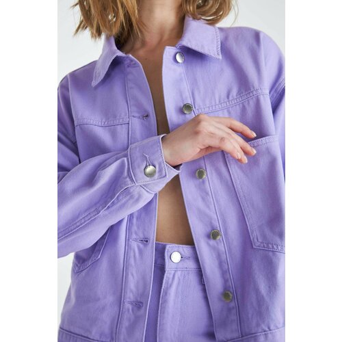 Джинсовая куртка Velocity, размер S, фиолетовый