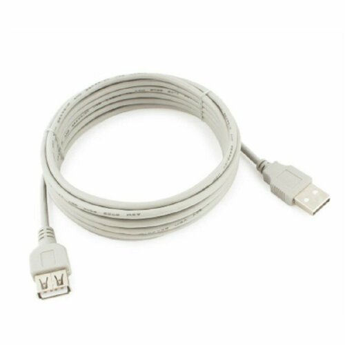 Gembird Кабель-удлинитель USB2.0 Cablexpert CC-USB2-AMAF-10-N, AM AF, медь, 3.0м, серый, пакет