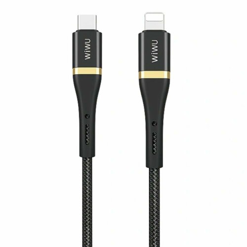 Кабель для передачи данных WIWU Elite Wi-C010 30 Вт Type-C к Lightning 2 метра - Черный