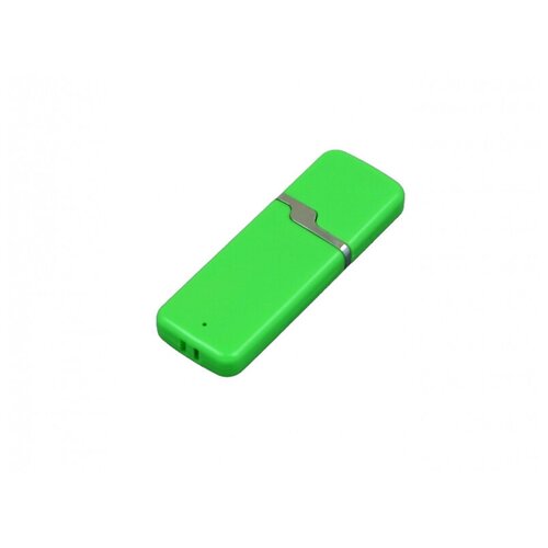 Промо флешка пластиковая с оригинальным колпачком (128 Гб / GB USB 2.0 Зеленый/Green 004)