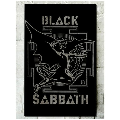 Картина интерьерная на рельефной доске ОСП музыка black sabbath блэк саббат - 5280