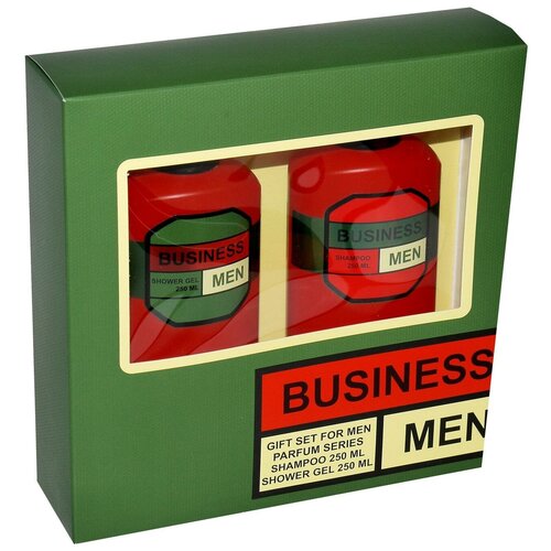 Подарочный набор Business men, шампунь 250 мл + гель для душа 250 мл, мужской