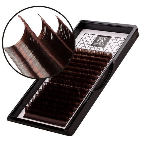 Ресницы «Горький шоколад» BARBARA микс (Изгиб: C, Толщина: 0.06, Микс длин: 7-15мм)