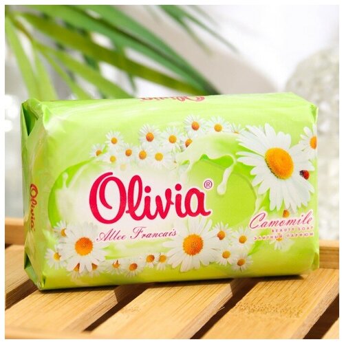 Мыло туалетное Olivia ромашка, 90 г (комплект из 18 шт)