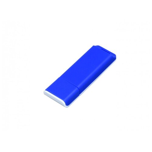 Оригинальная двухцветная флешка для нанесения логотипа (32 Гб / GB USB 2.0 Синий/Blue Style Стильный накопитель для фирменного логотипа)