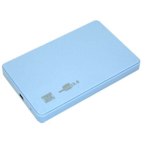 Бокс для жесткого диска 2,5" пластиковый USB 2.0 DM-2508 синий