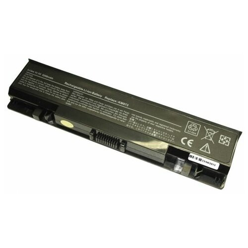 Аккумуляторная батарея (аккумулятор) KM973 для ноутбука Dell Studio 1735, 1736, 1737 11.1V 4400mAh черный