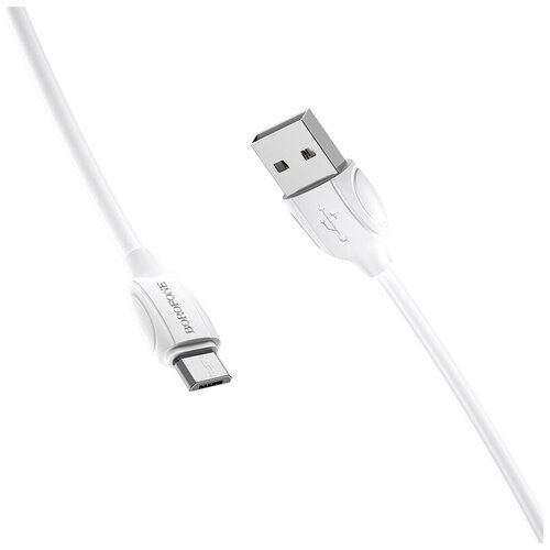Кабель USB - микро USB Borofone BX19 Benefit, 1.0м, цвет белый