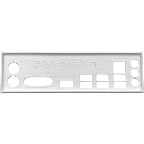 Пылезащитная заглушка, задняя панель для материнской платы Gigabyte B365M H white
