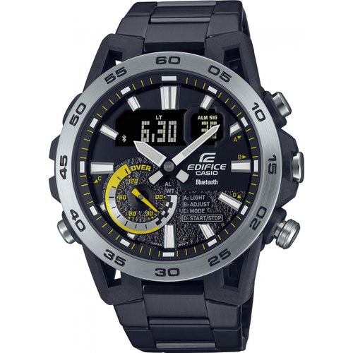 Наручные часы CASIO Edifice ECB-40DC-1A, серебряный, черный