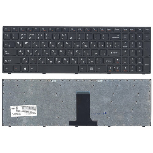 Клавиатура для Lenovo NSK-BFGSQ черная с рамкой