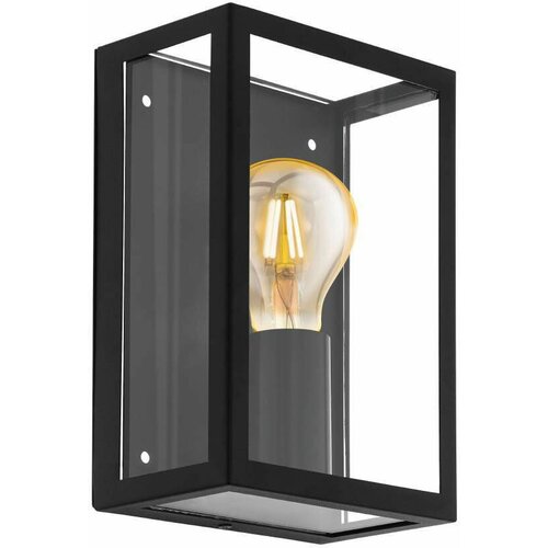 EGLO Накладной светильник Alamonte 1 94831, E27, 60 Вт, цвет арматуры: черный, цвет плафона бесцветный