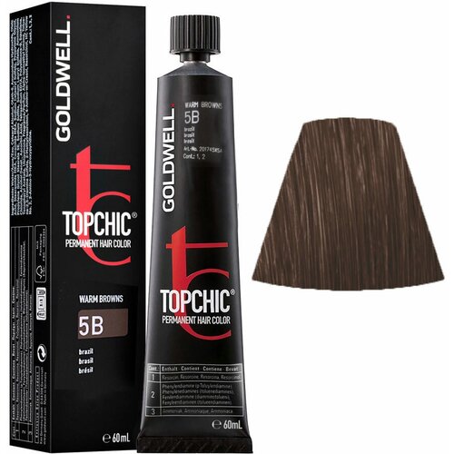 Goldwell Topchic стойкая крем-краска для волос, 5B Бразилия, 60 мл