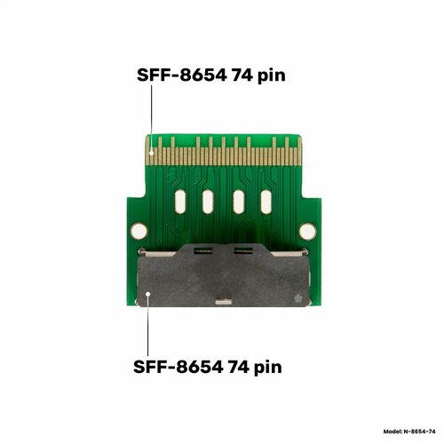 Адаптер-переходник для защиты разъема Slimline SAS x8 SFF-8654 74 pin, NFHK N-8654-74
