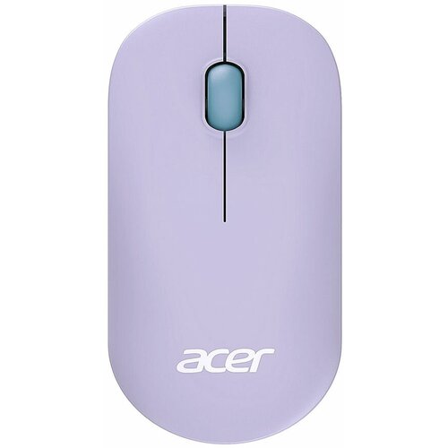 Мышь Acer OMR200, оптическая, беспроводная, USB, зеленый и фиолетовый [zl. mceee.021]