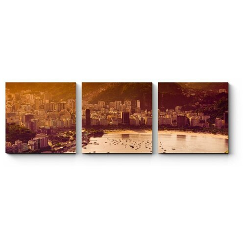 Модульная картина Чудесный Рио-де-Жанейро 90x30