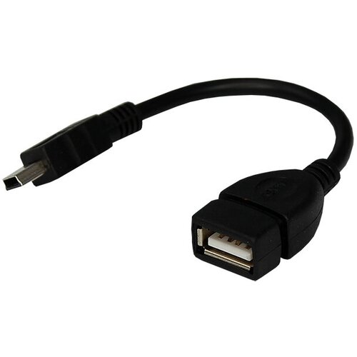 USB кабель OTG mini USB на USB Rexant 18-1181 шнур 0.15 м черны (10 штук)