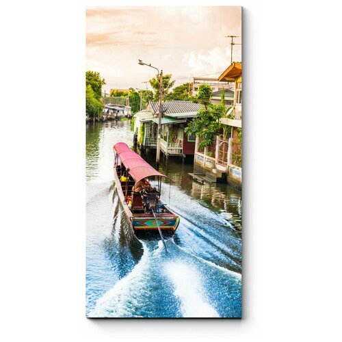 Модульная картина Путешествие по каналам Бангкока90x180