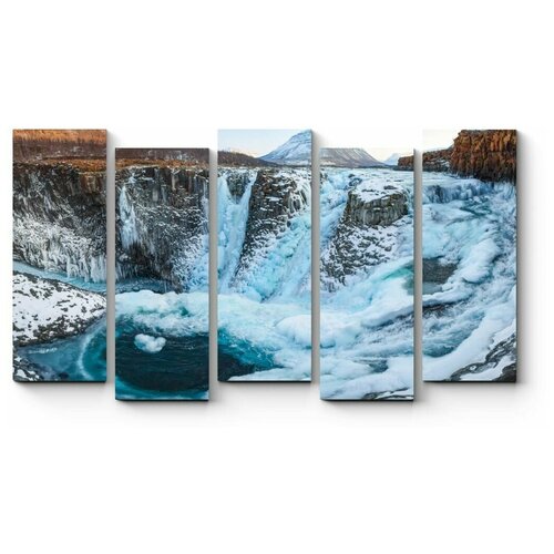 Модульная картина Водопад в плато Путорана 120x69