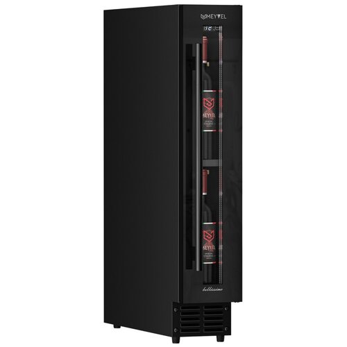 Винный холодильный шкаф Meyvel MV9-KBT1 компрессорный (встраиваемый / отдельностоящий холодильник для вина на 9 бутылок)