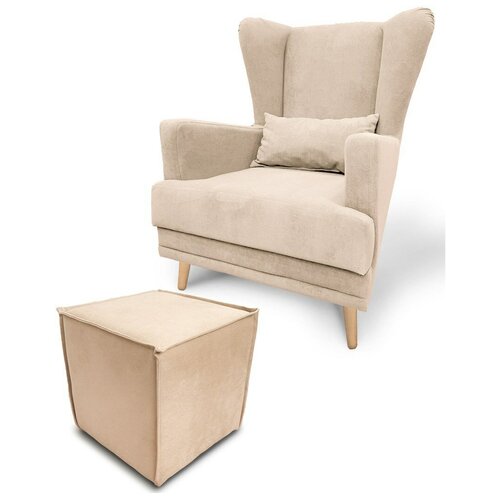Кресло Честер и пуф в комплекте / кресло для отдыха / кресла