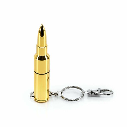 USB флешка, USB flash-накопитель, Флешка Пуля, 128 МB, золотая, арт. F42 10шт