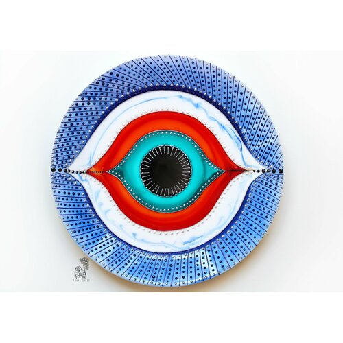Декоративная тарелка "Глаз Назар" ручная роспись