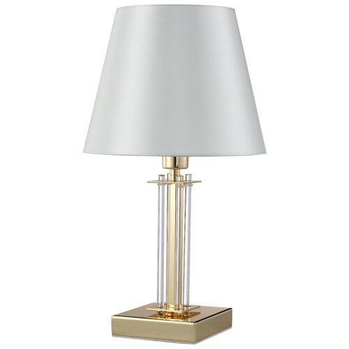 Лампа декоративная Crystal Lux Nicolas LG1 Gold/White, E14, 60 Вт, белый