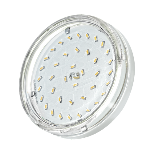 Лампа светодиодная LED 6Вт GX53 510Лм теплый прозрачная ECO | код. 2851970 | JazzWay ( упак.6шт.)