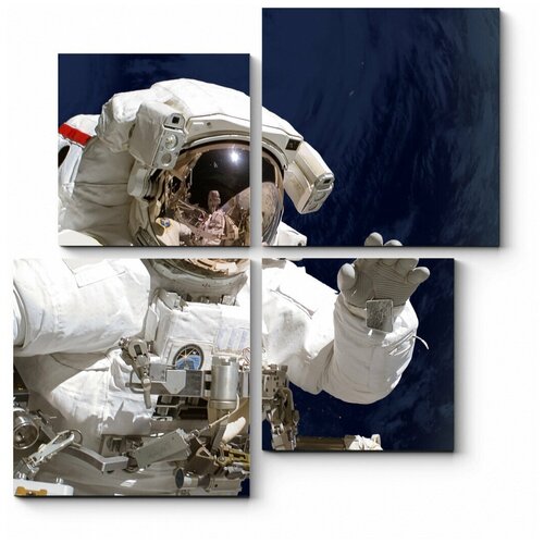 Модульная картина Привет из открытого космоса 110x110