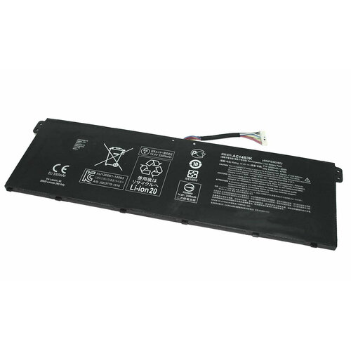 Аккумулятор для ноутбука Acer CB3-531 15.2V 3300mAh 48Wh AC14B3K (4INP5/60/80)
